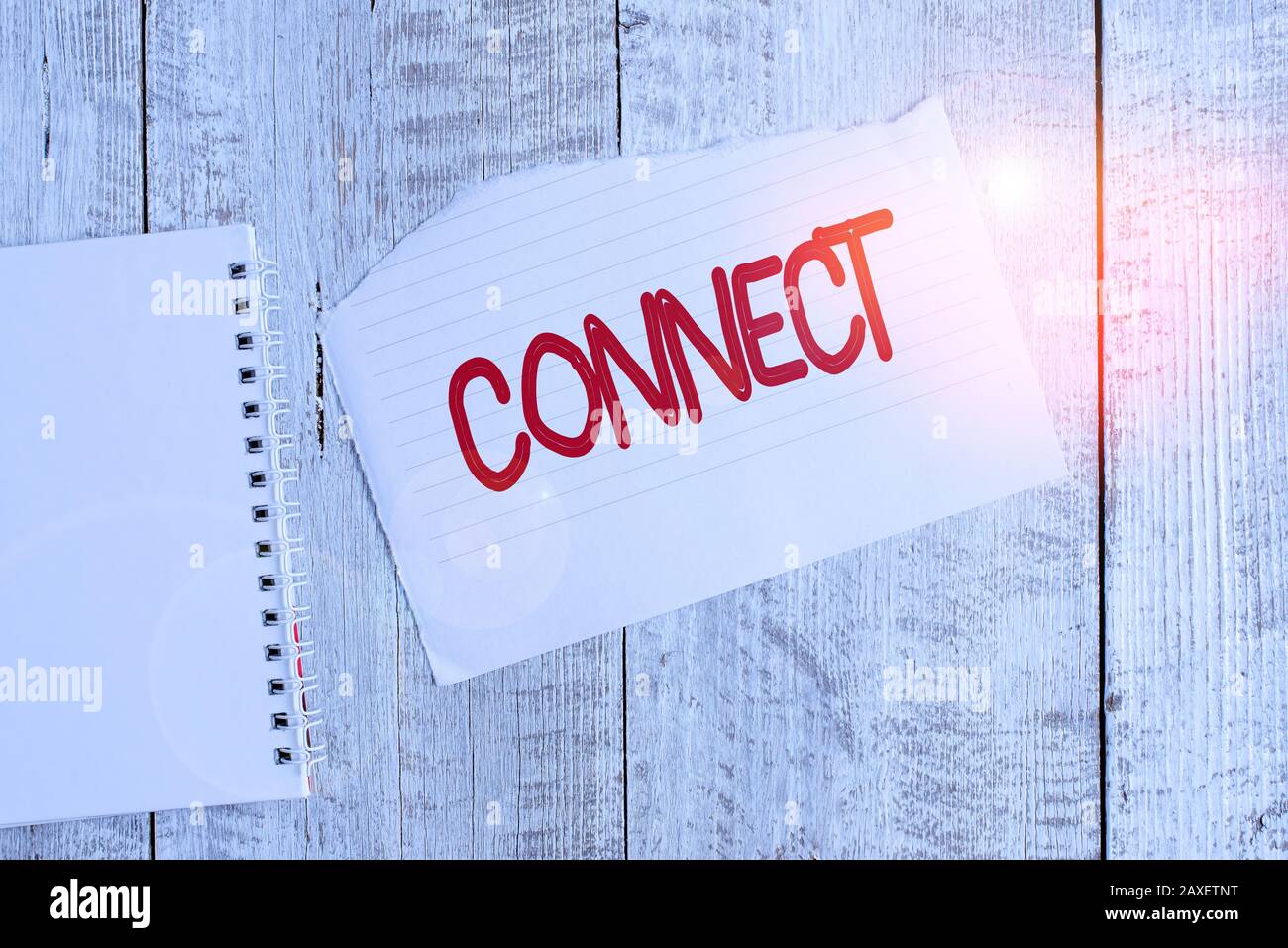 Conceptual hand writing showing Connect. Concept meaning Being together ...