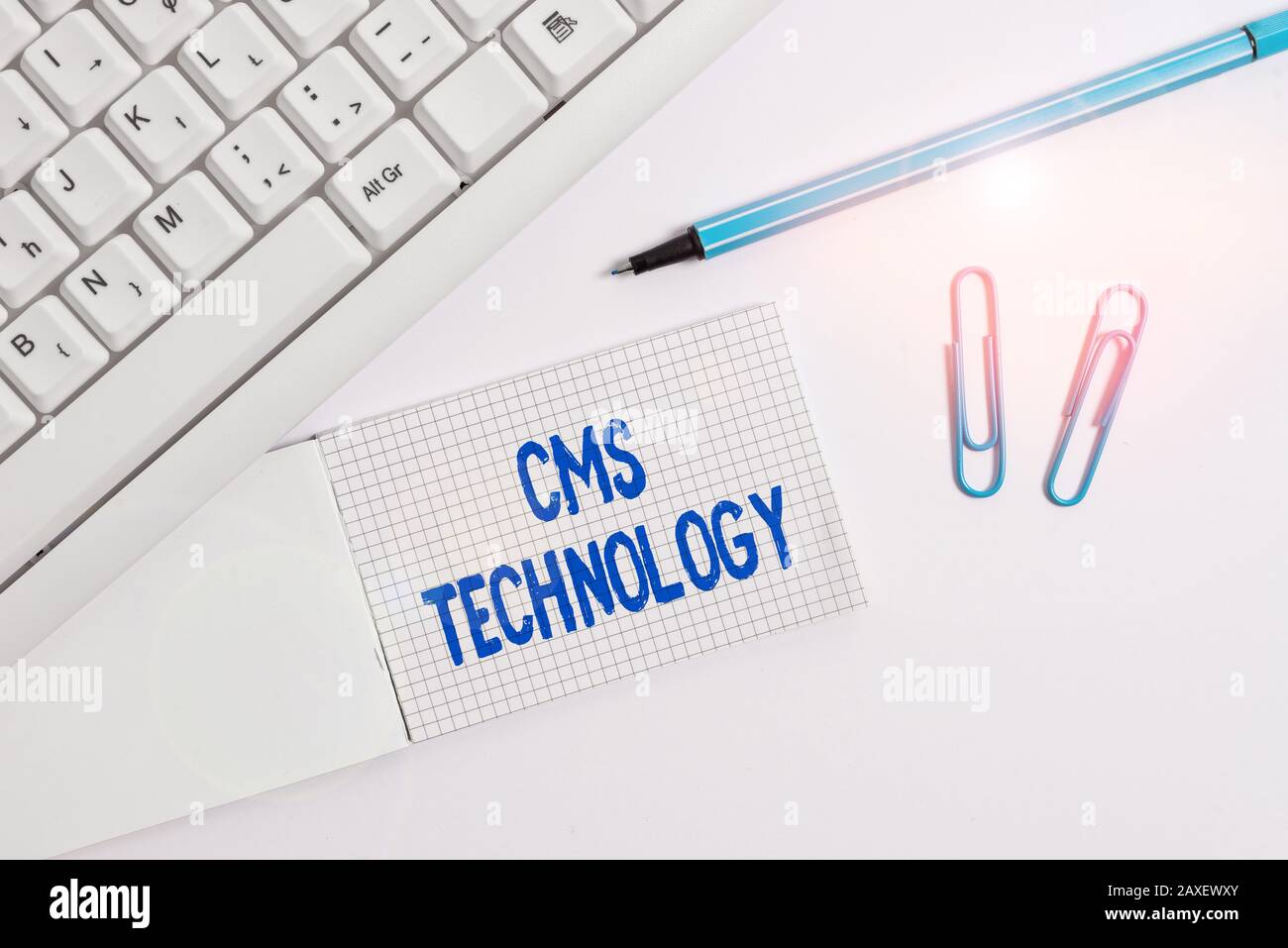 Conceptual hand writing showing Cms Technology. Concept meaning ...