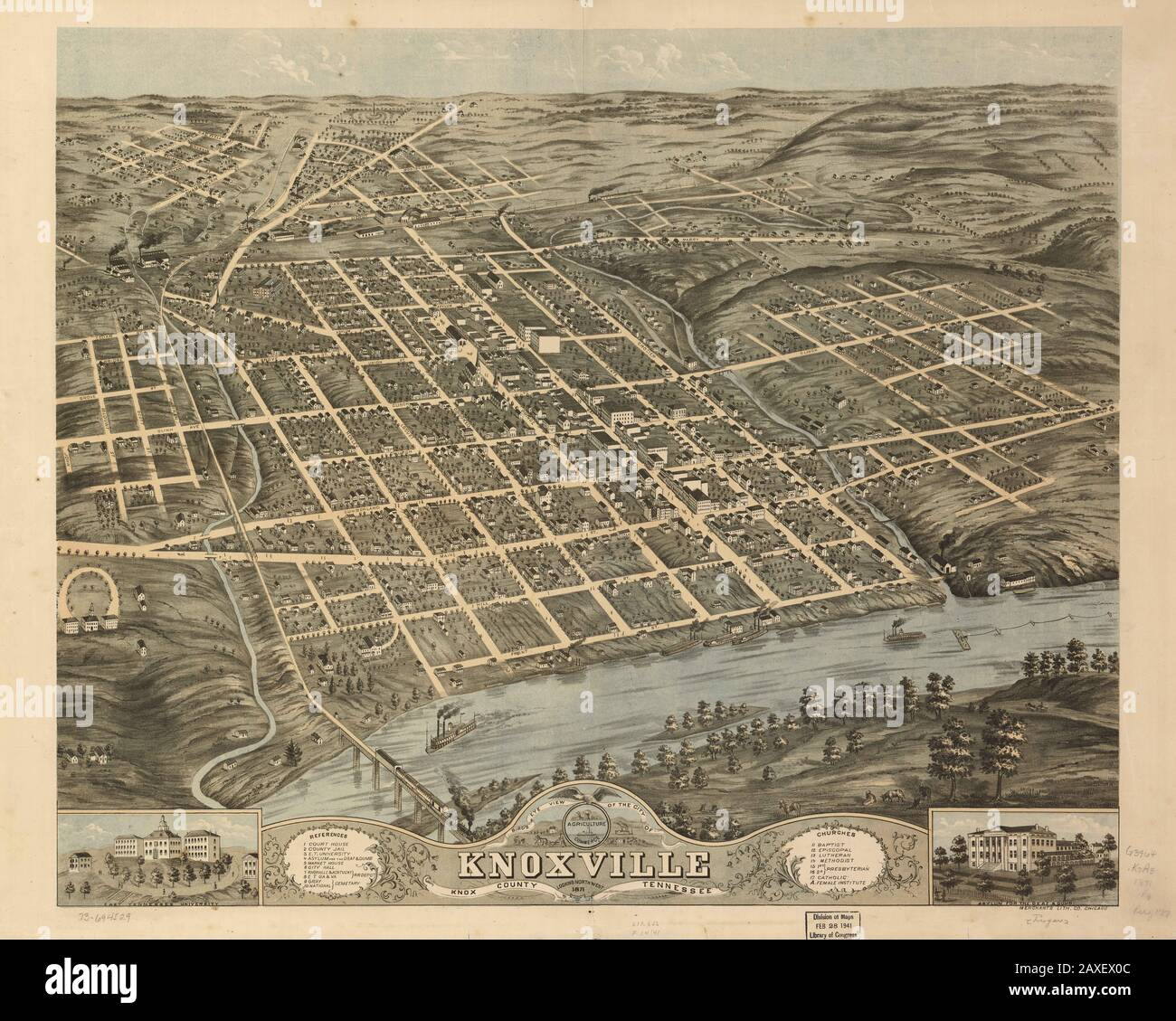 Map of knox city hi-res stock photography and images - Alamy