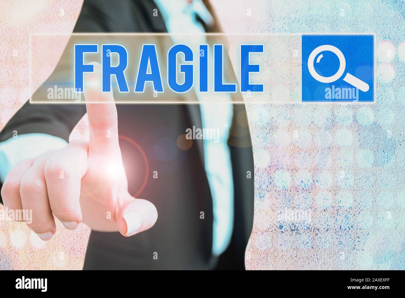 Text sign showing Fragile. Business photo showcasing Breakable Handle ...