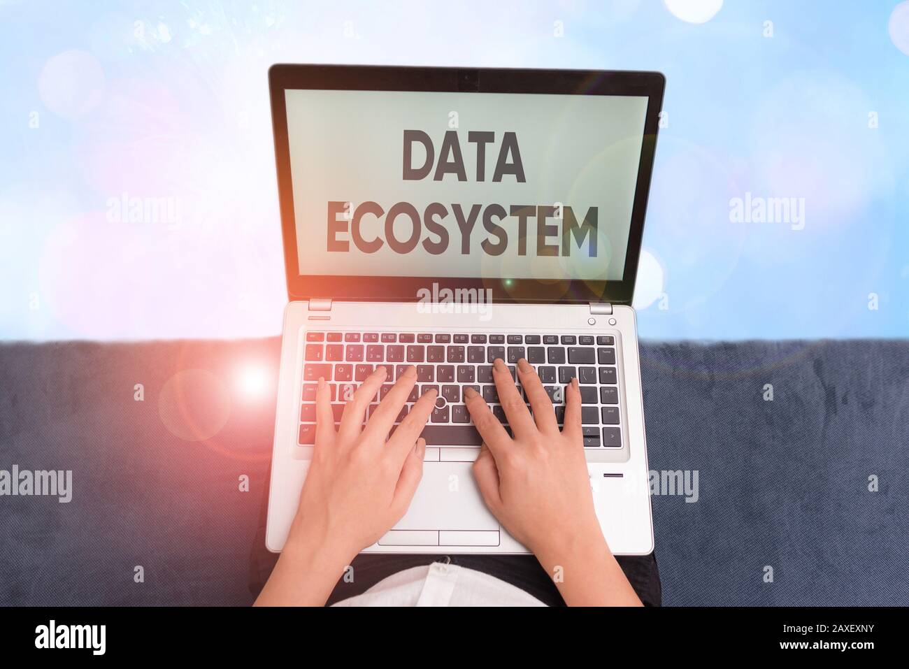 Word writing text Data Ecosystem. Business photo showcasing collection ...