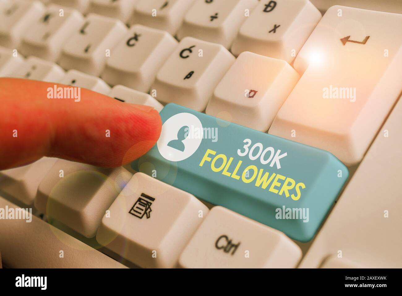 Handwriting text writing 300K Followers. Conceptual photo number of ...