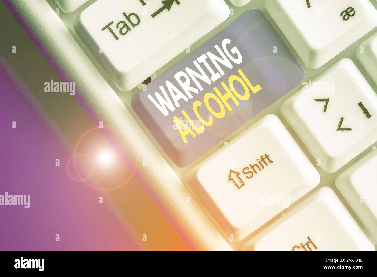 Conceptual hand writing showing Warning Alcohol. Concept meaning ...