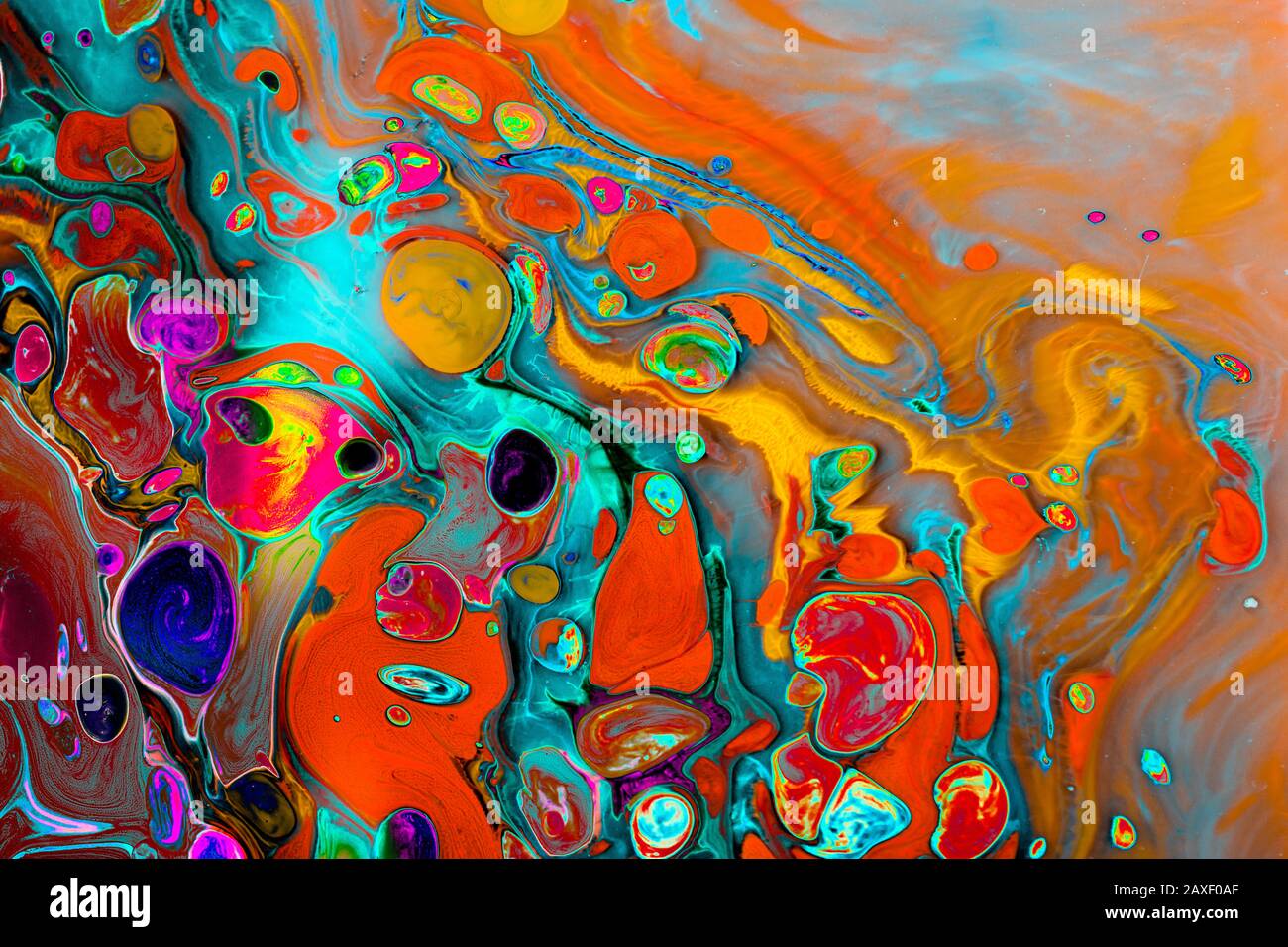 Traditional Ottoman Turkish abstract marbling art patterns as ...