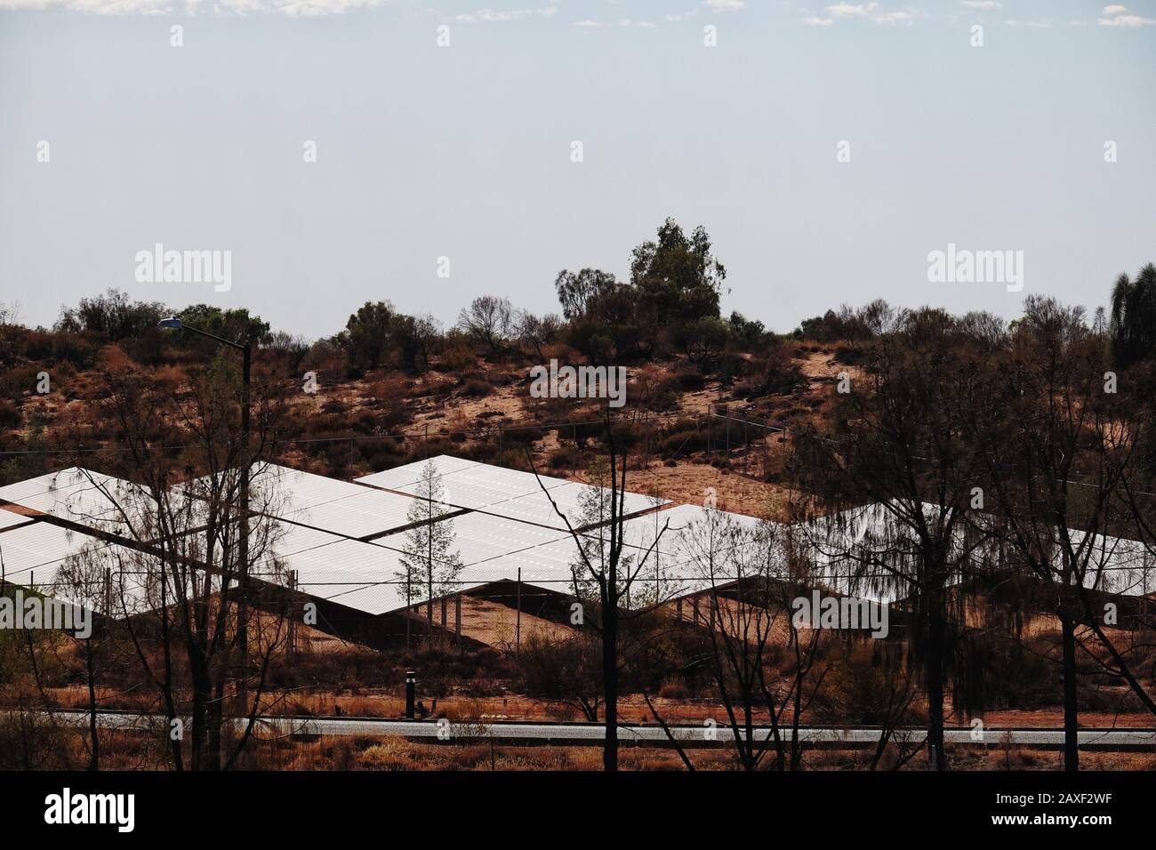 PV Solar Field array, solar power in the desert, renewable energy for ...