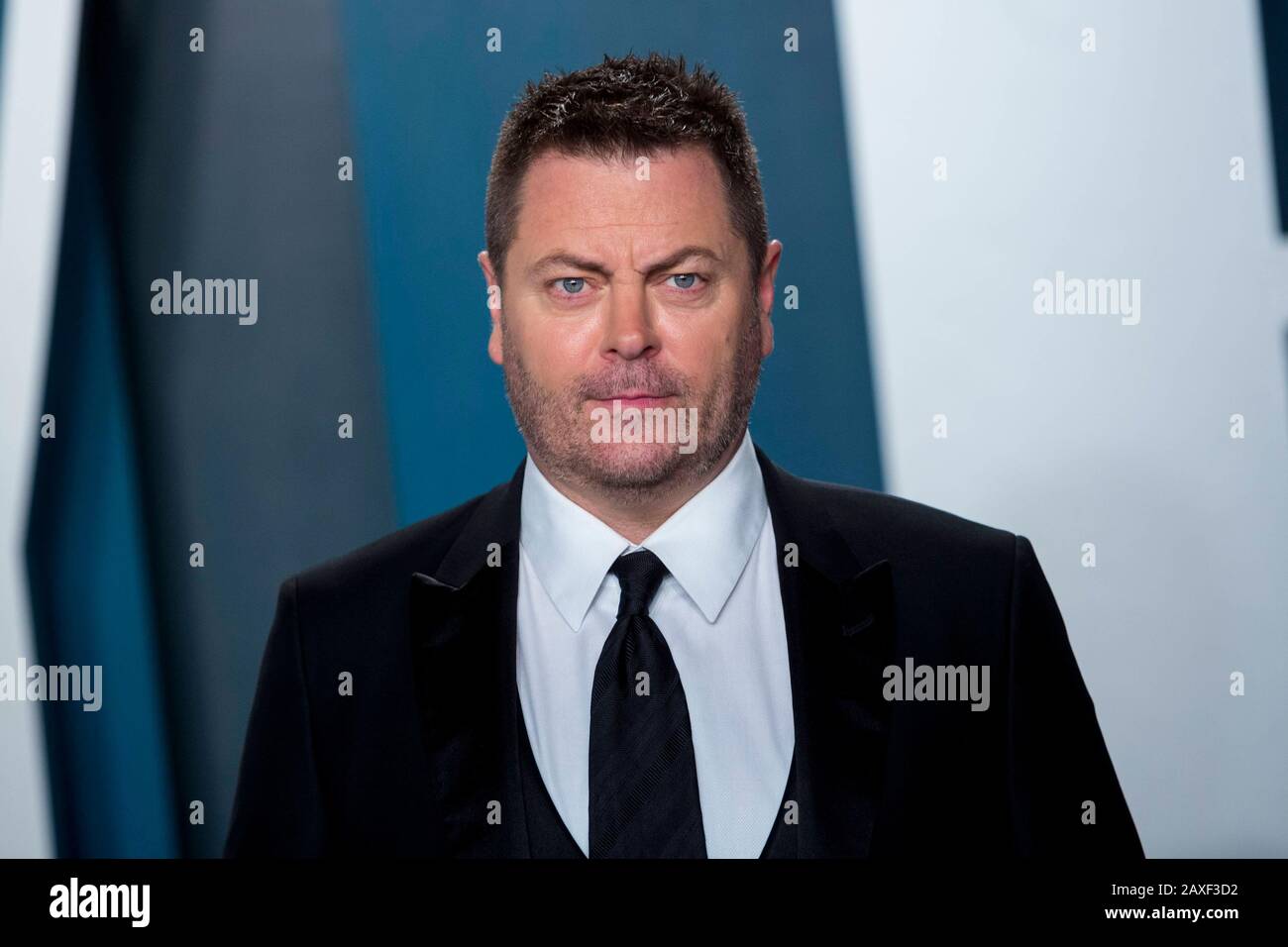 Nick Offerman attends the Vanity Fair Oscar Party at Wallis Annenberg ...