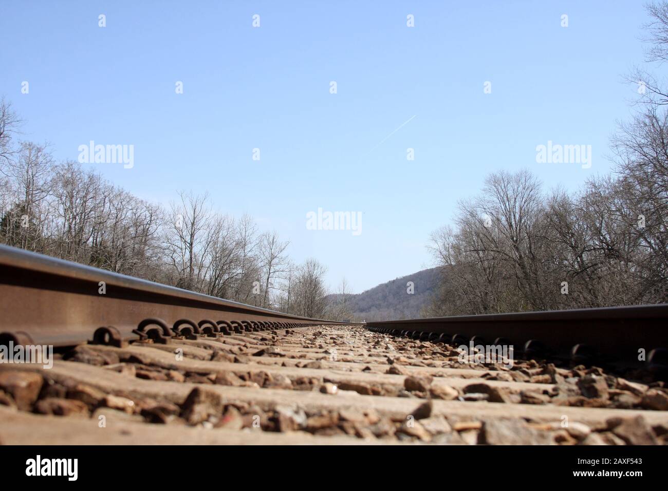 Rail way tracks up close hi-res stock photography and images - Alamy