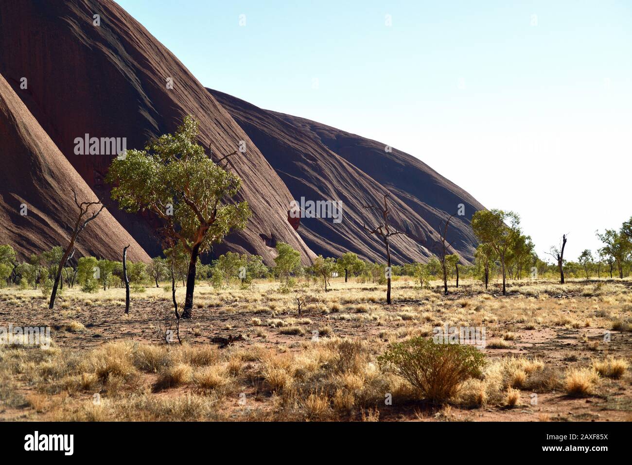 From Mutitjulu Waterhole, Uluru-Kata Tjuta National Park, massive ...
