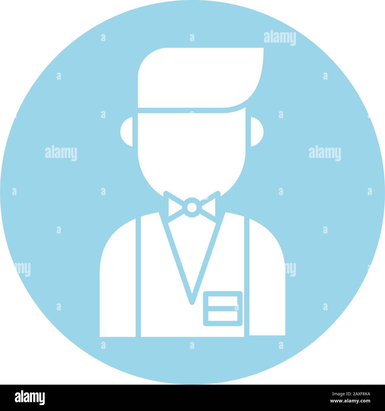 Waitress waiter server Stock Vector Images - Alamy