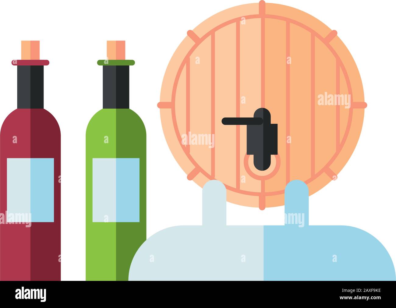Wine barrel tap Stock Vector Images - Alamy