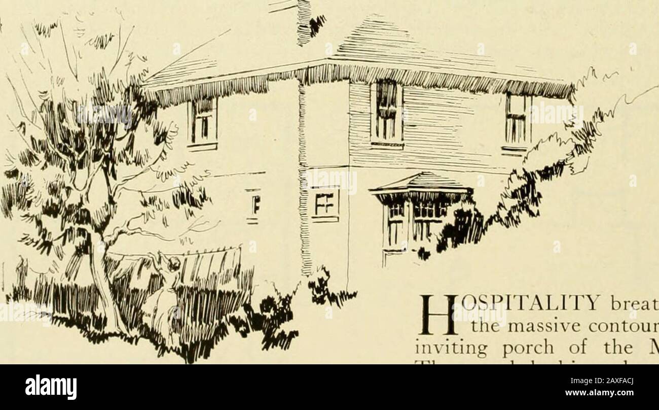 Homes of character. . The MALVERN. OSPrrALlTY breathes fromthe massive ...