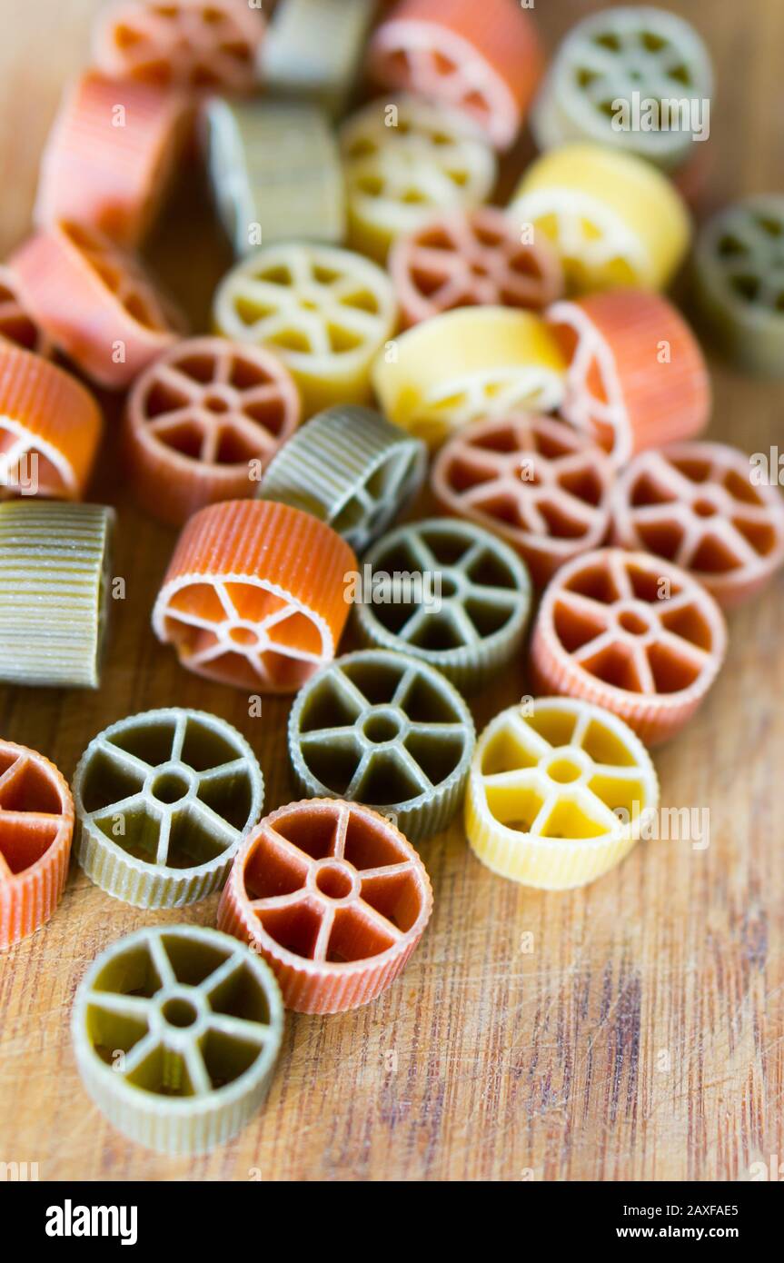 Multicolour pasta hi-res stock photography and images - Alamy