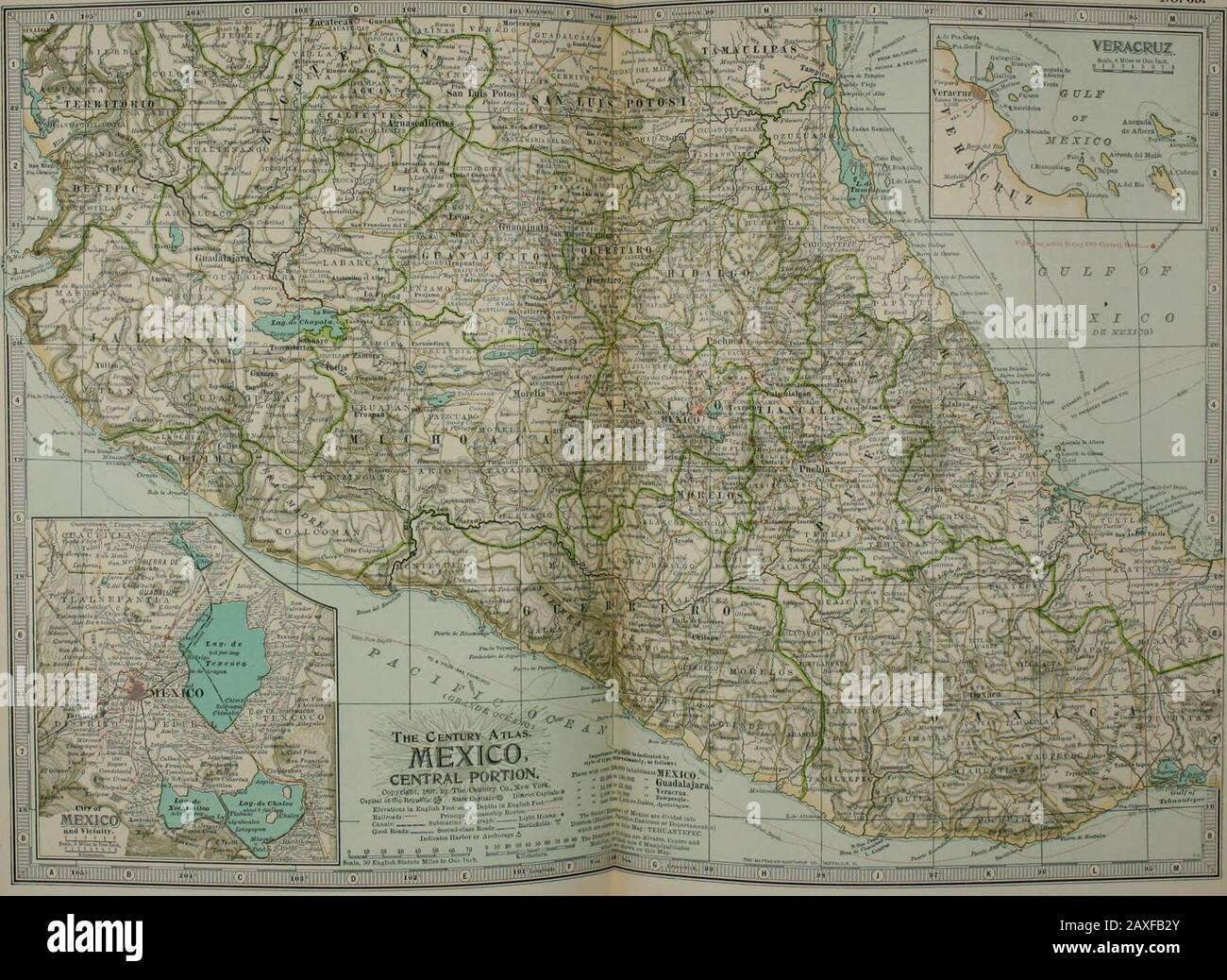 Mexico reference map hi-res stock photography and images - Alamy