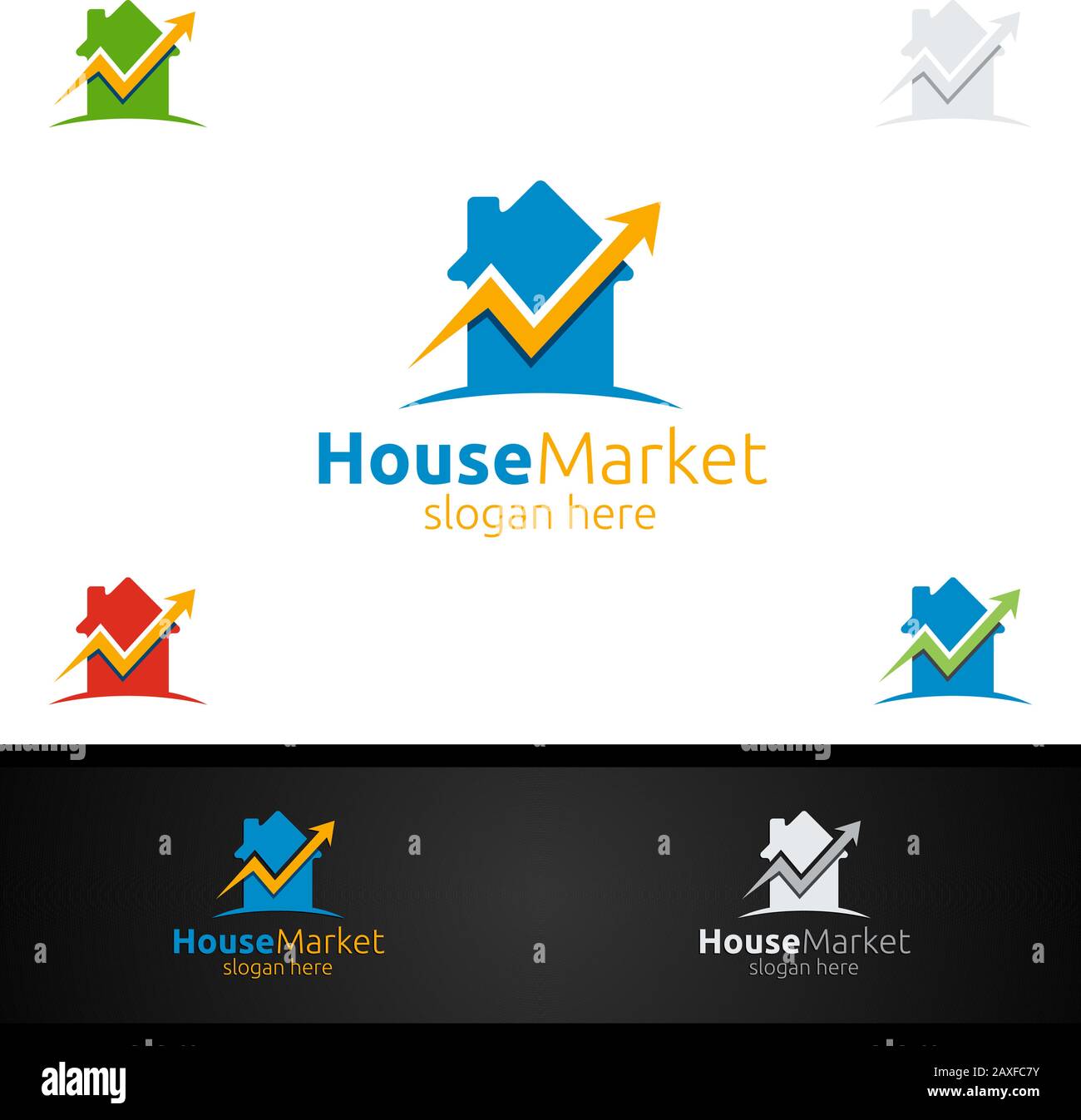 Real Estate Marketing Financial Advisors Logo Design Template Icon ...