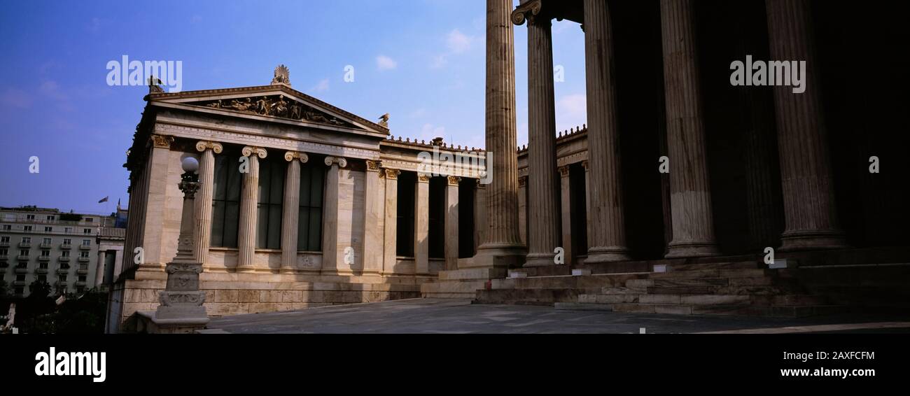 Facade of a building, University Of Athens, Athens, Greece Stock Photo ...