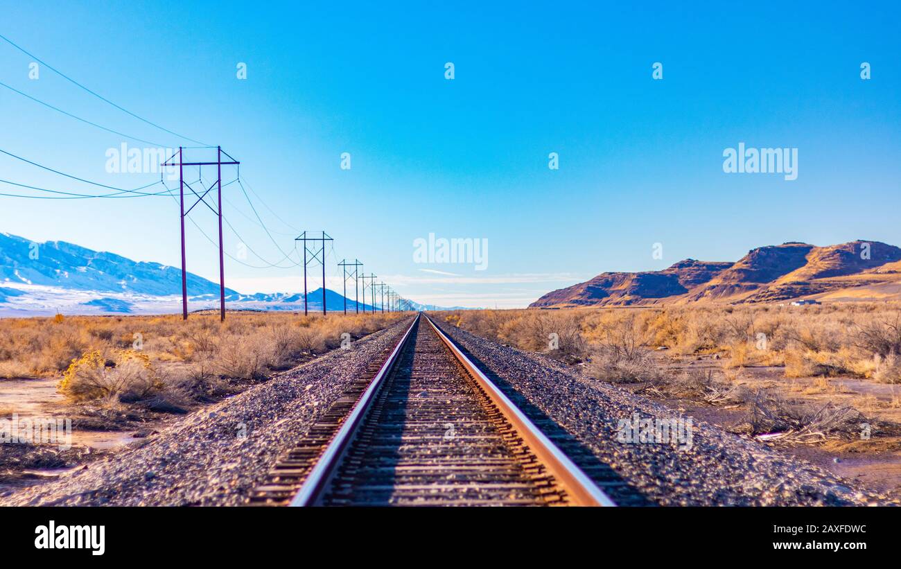 views of train tracks Stock Photo - Alamy