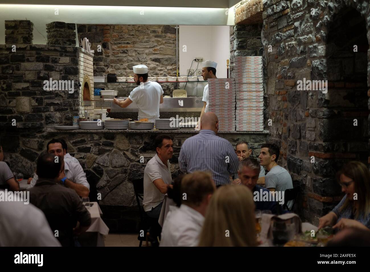 Pizza restaurant Como, Lombardy Italy, a beautiful alpine lake of ...