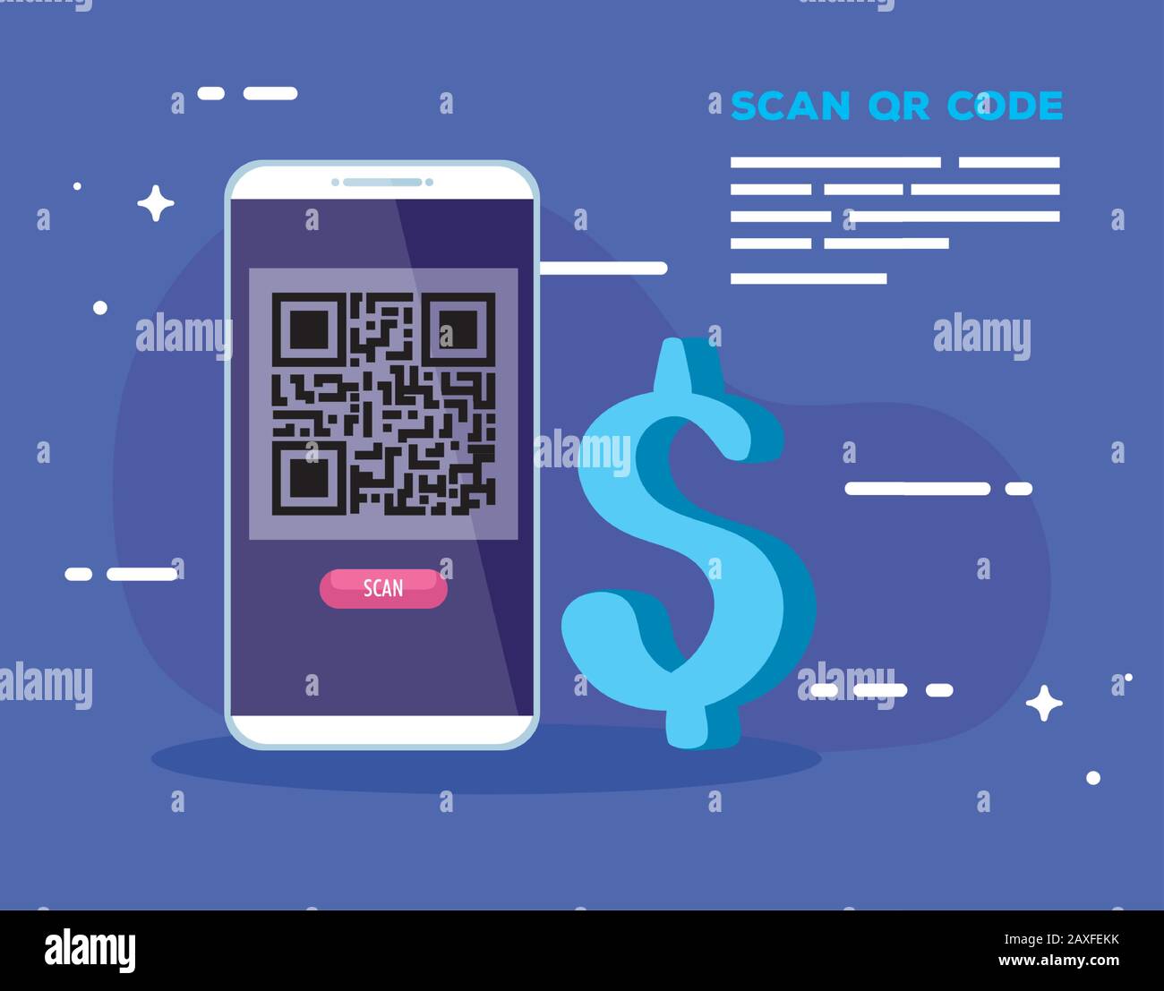 Scan Code Qr With Smartphone Stock Vector Image Art Alamy Scan Code Qr With Smartphone Stock Vector Image Art Alamy
