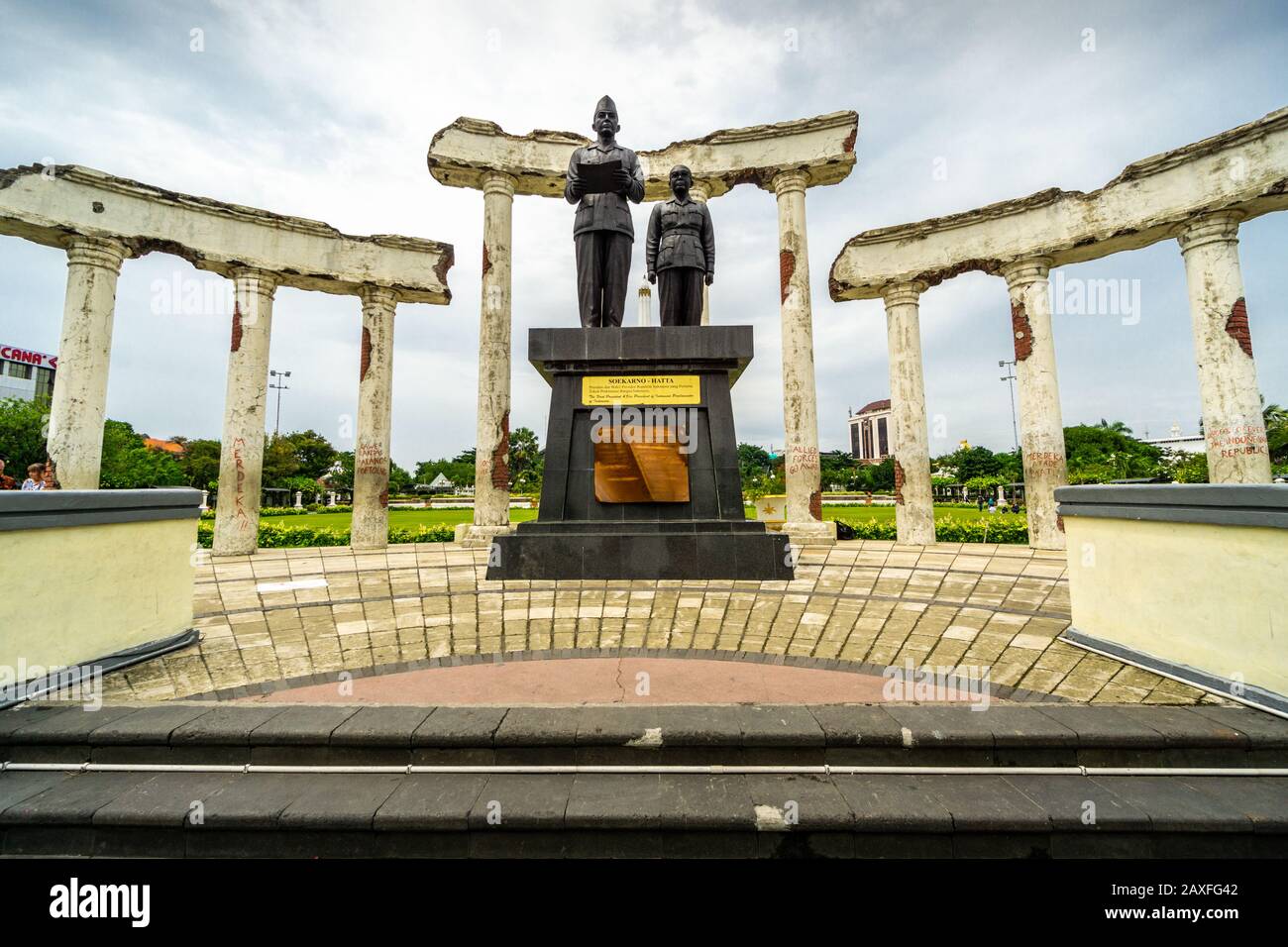 Heroes Monument and Museum in Surabaya, East Java, Indonesia Stock ...