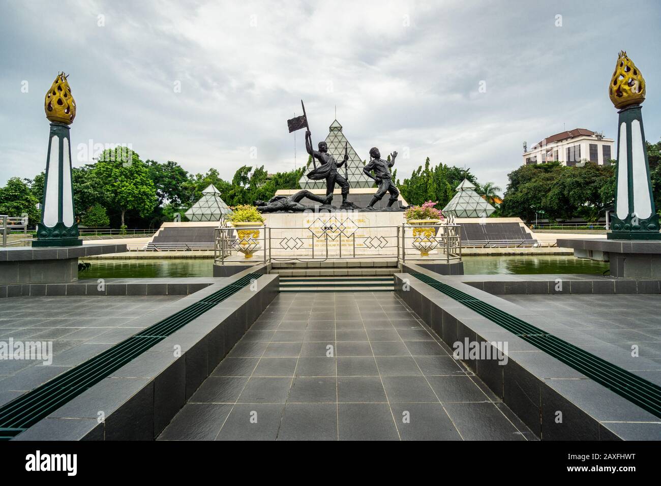 Heroes Monument and Museum in Surabaya, East Java, Indonesia Stock ...