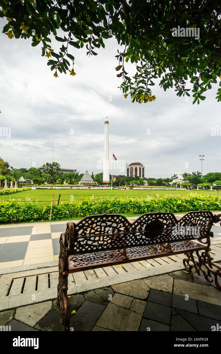 Heroes Monument and Museum in Surabaya, East Java, Indonesia Stock ...