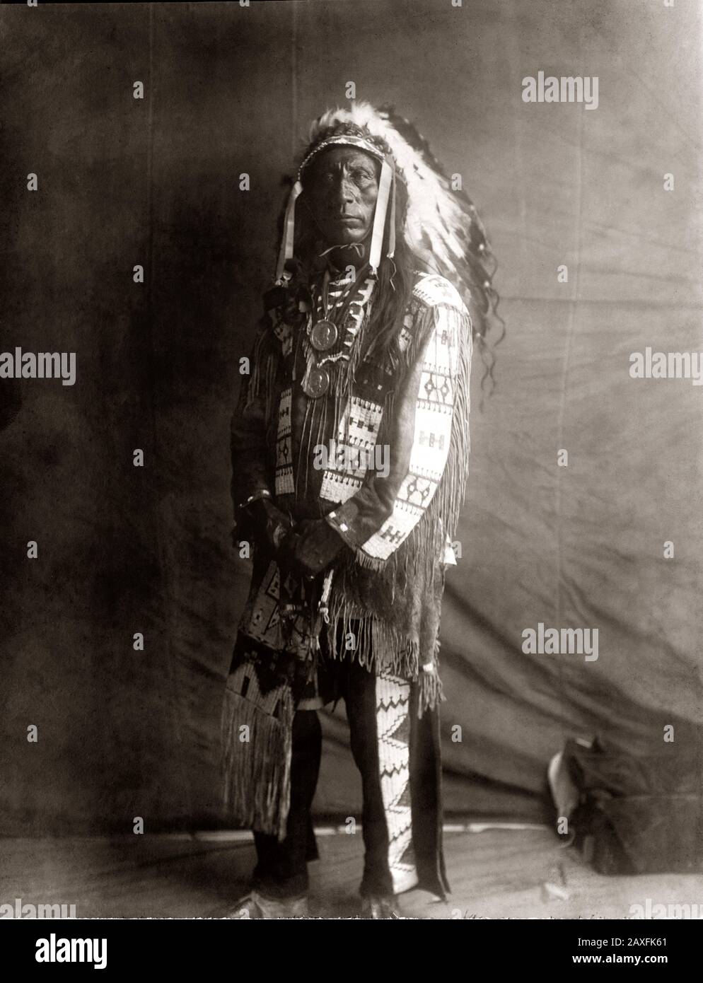 1907, USA : Native American CHIEF Jack Red Cloud of Oglala Lakota ...