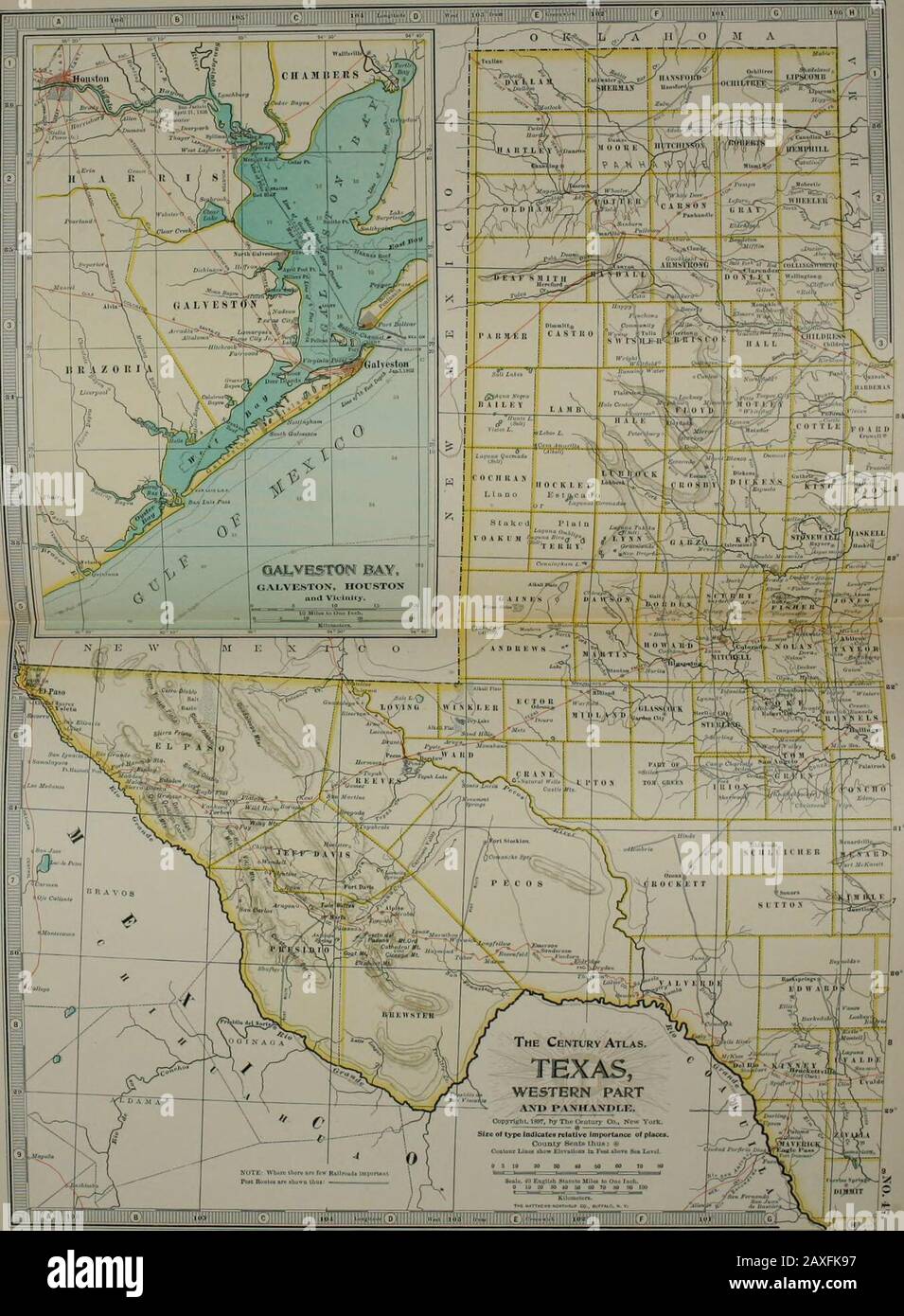 Map of eastern texas hi-res stock photography and images - Alamy