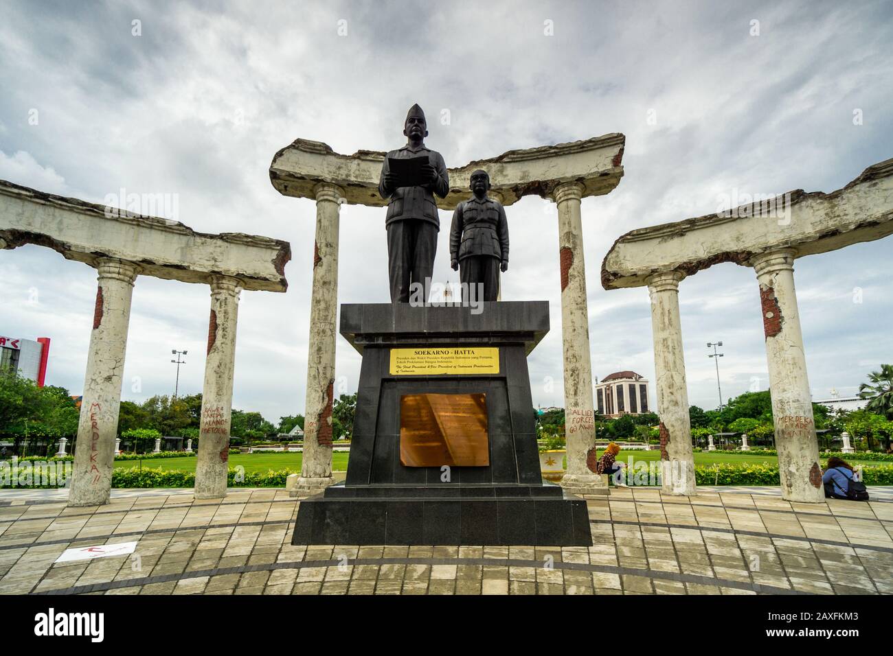 Heroes Monument and Museum in Surabaya, East Java, Indonesia Stock ...