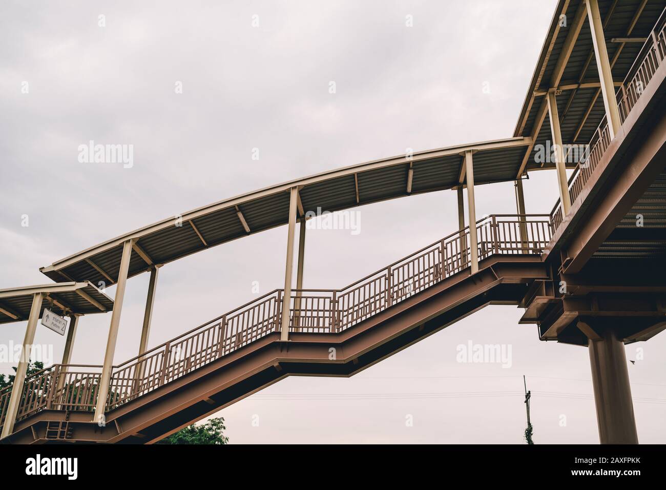 Pedestrian overpass ramp hi-res stock photography and images - Alamy