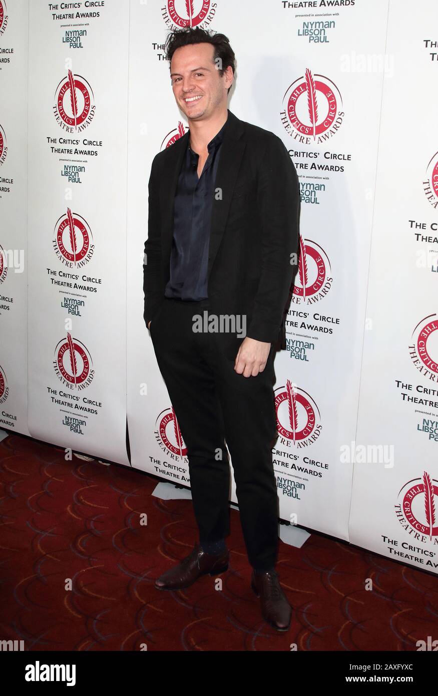 London, UK. 11th Feb, 2020. Andrew Scott at The Critics Circle Theatre ...
