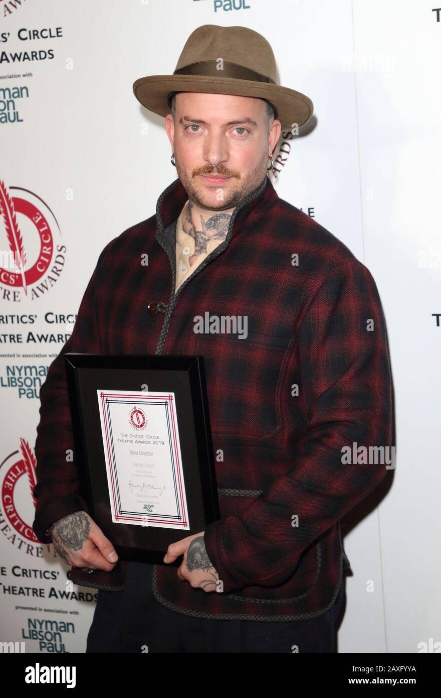 London, UK. 11th Feb, 2020. Jamie Lloyd at The Critics Circle Theatre ...