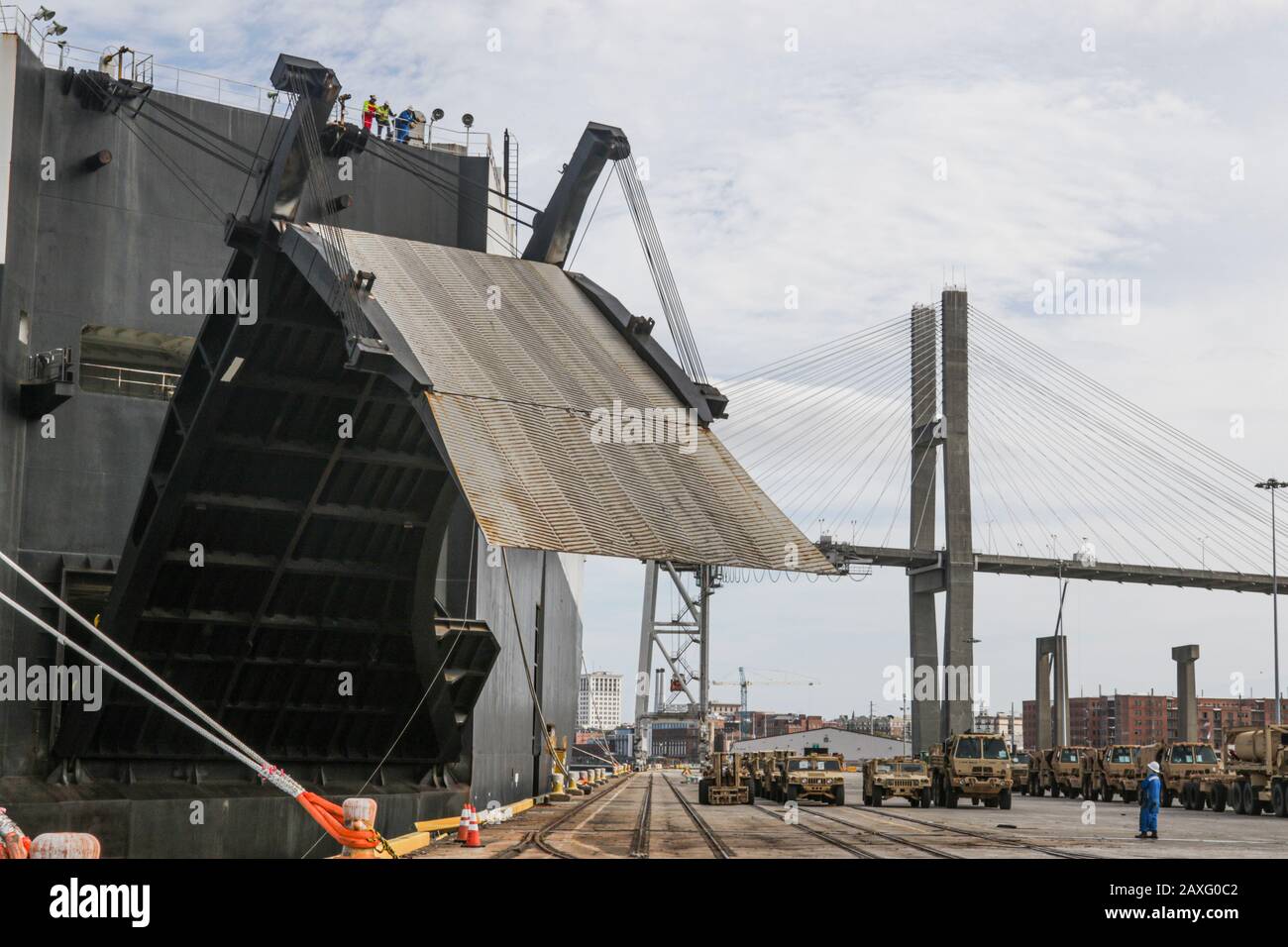 The American Roll-On Roll-Off (Ro-Ro) carrier Green Bay, from Mobile ...