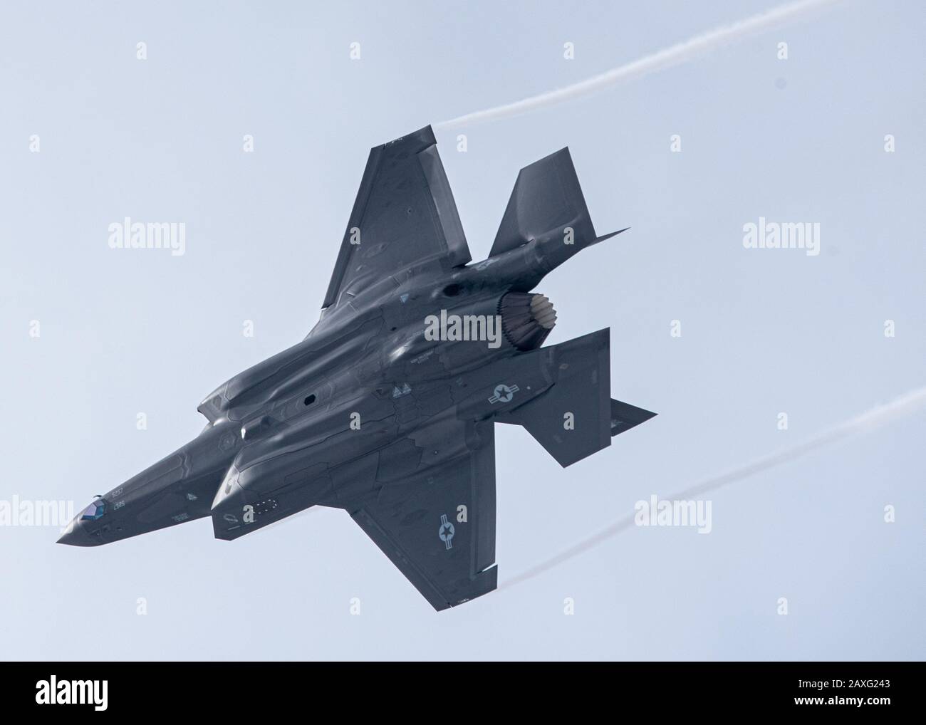 An F-35A Lightning II flies over Hill Air Force Base during a ...