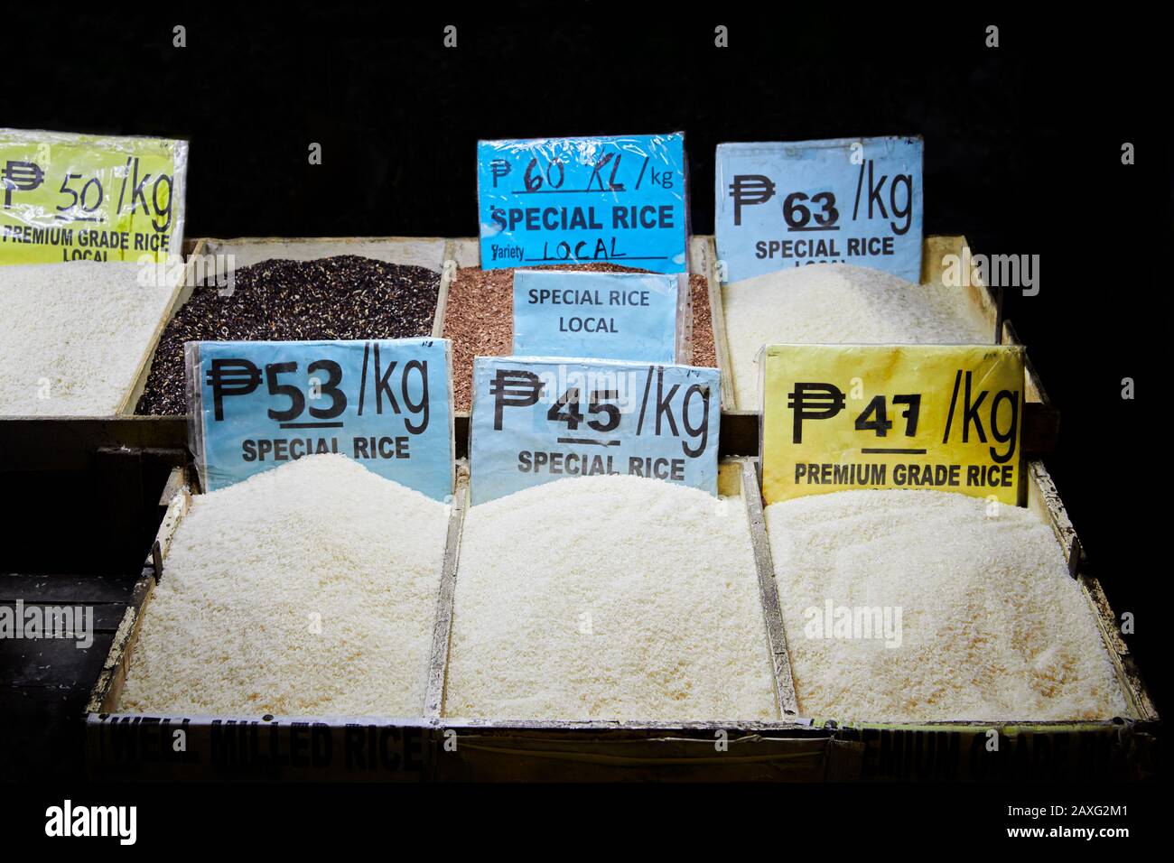 Rice display hi-res stock photography and images - Alamy