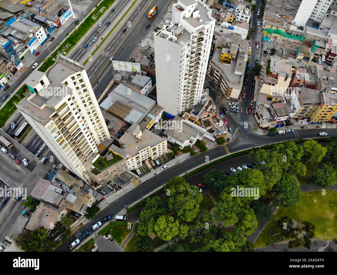 Drone panorama lima hi-res stock photography and images - Alamy