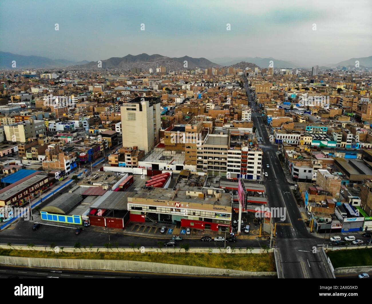 Aerial view of Lima city old center Stock Photo - Alamy