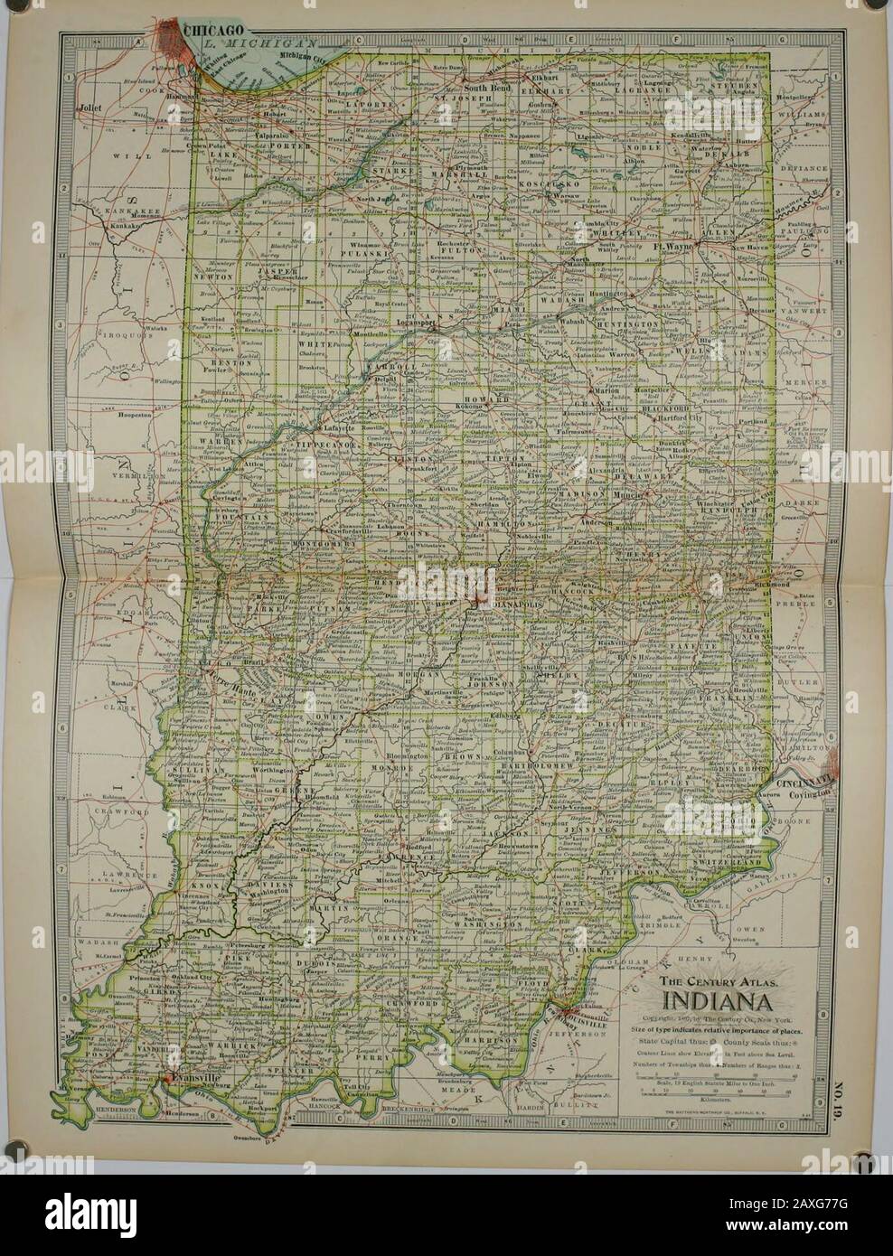 Map Of Southern Ohio High Resolution Stock Photography and Images - Alamy