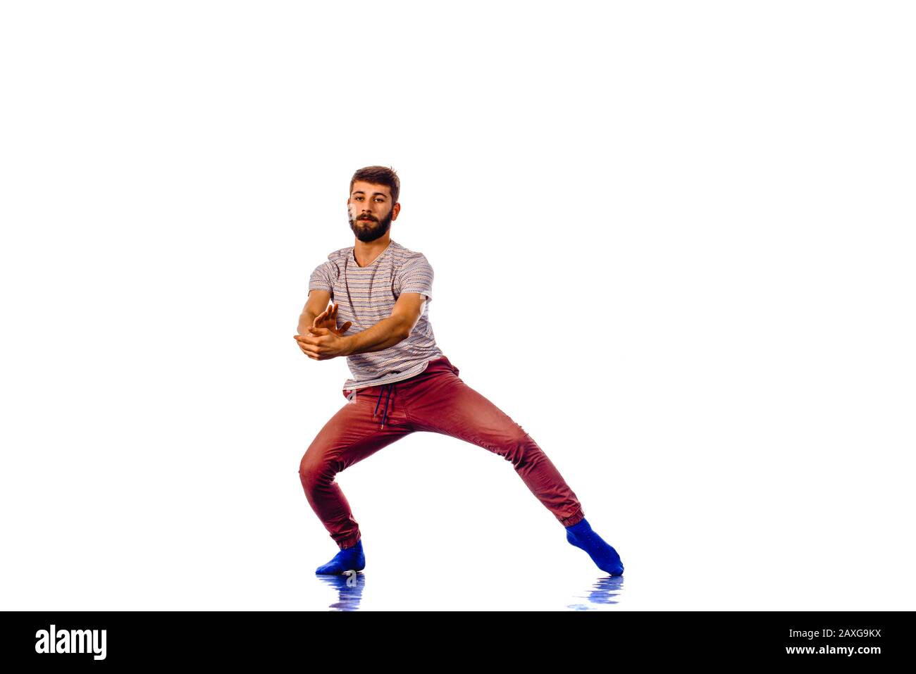 Male dancer in ballet studio Cut Out Stock Images & Pictures - Alamy