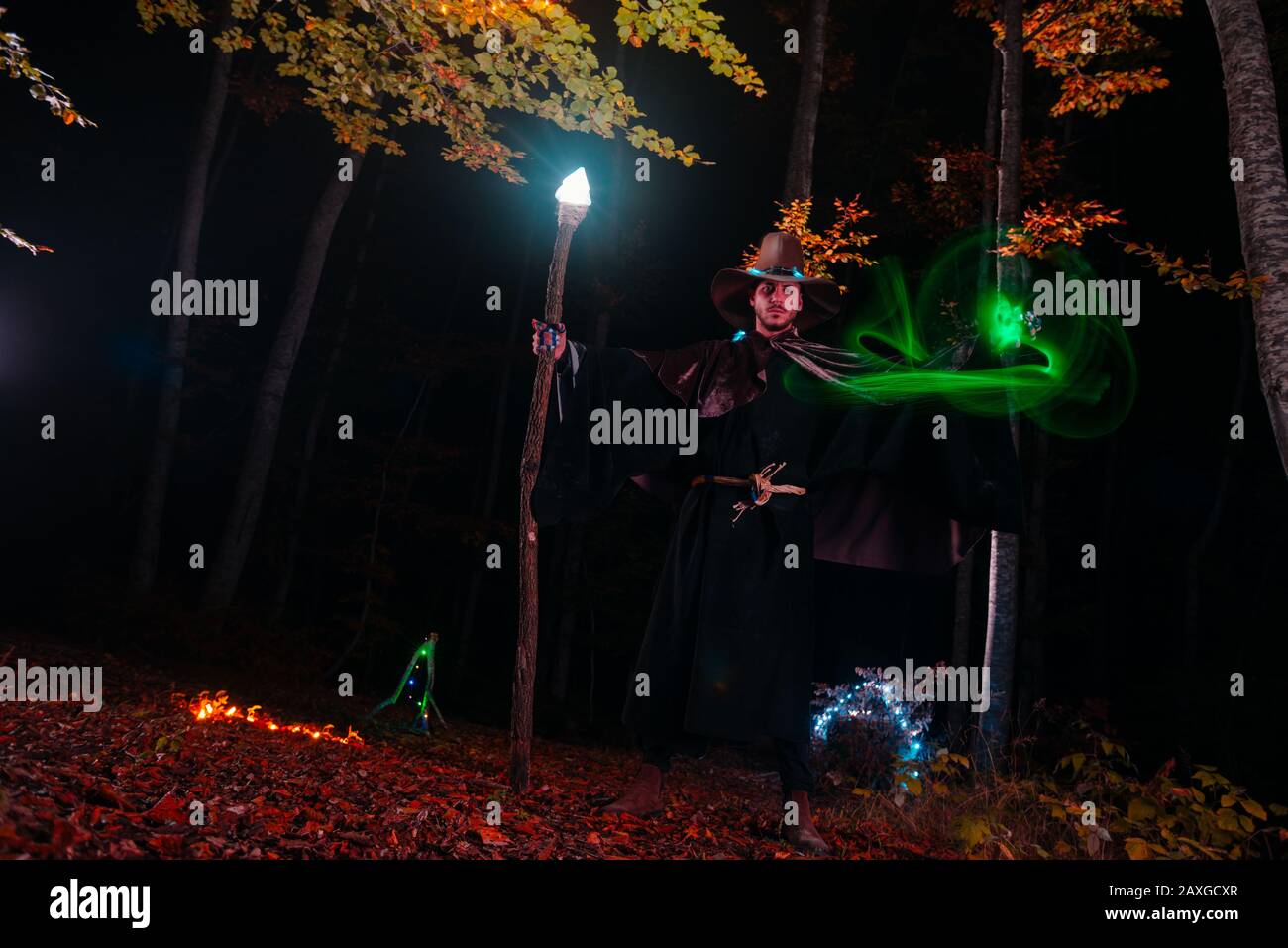 Merlin magician illumination hi-res stock photography and images - Alamy