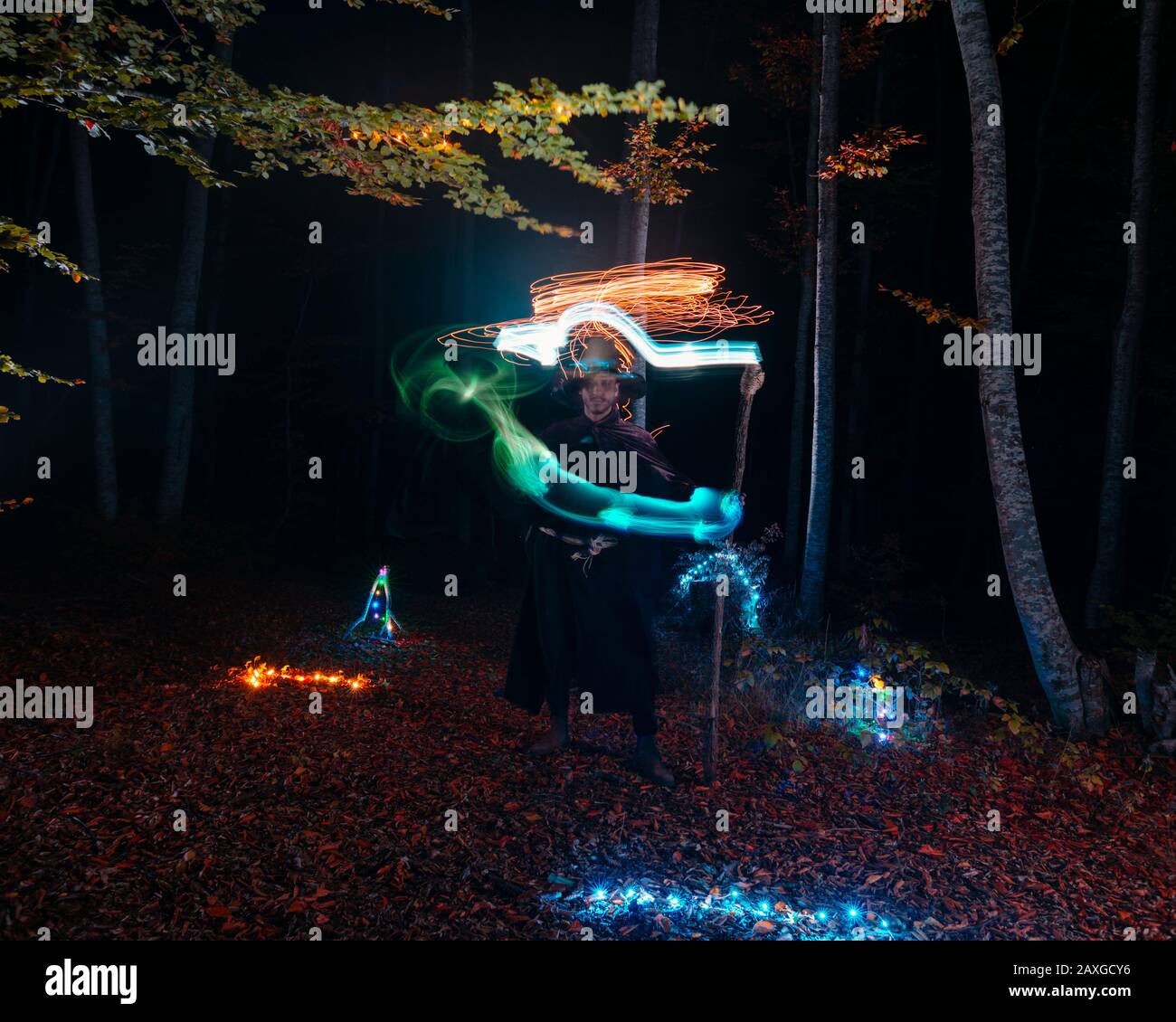 Merlin magician illumination hi-res stock photography and images - Alamy