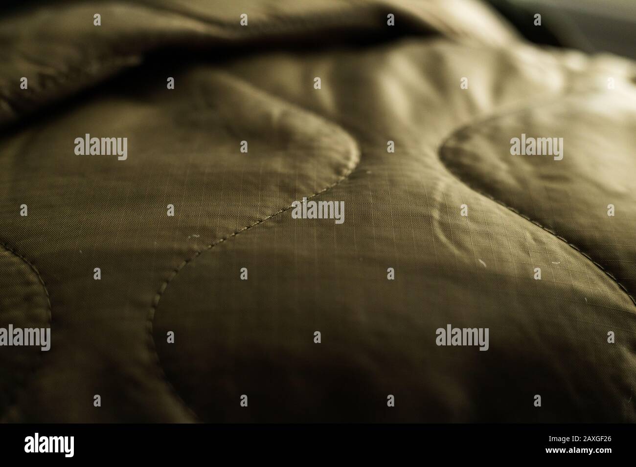 Military army thermal beige blanket textile close up Stock Photo - Alamy
