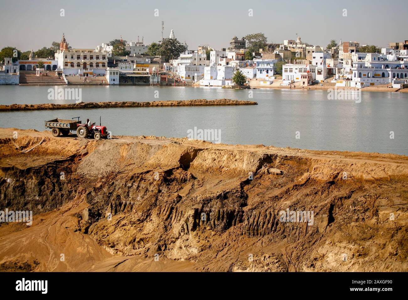 the holy city of Pushkar in India Stock Photo - Alamy