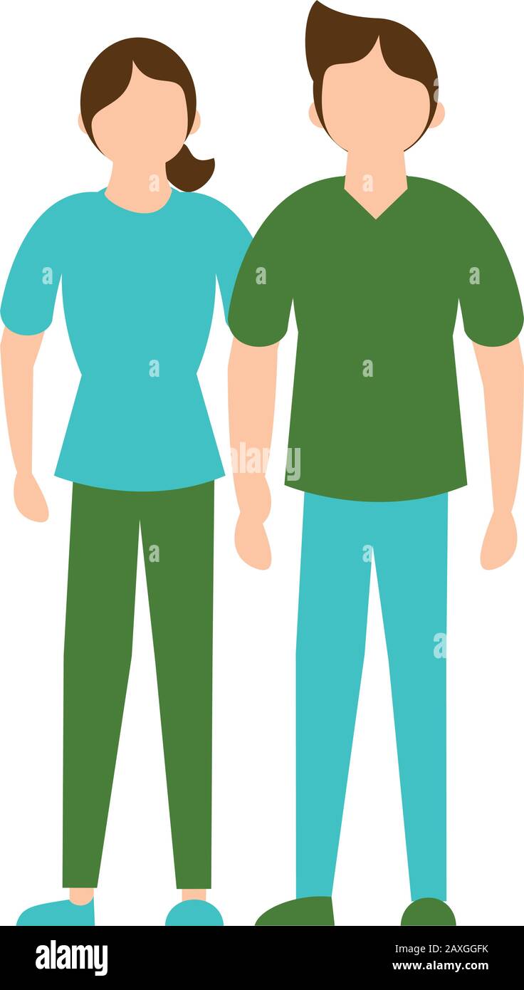 young couple friends avatars characters Stock Vector Image & Art - Alamy