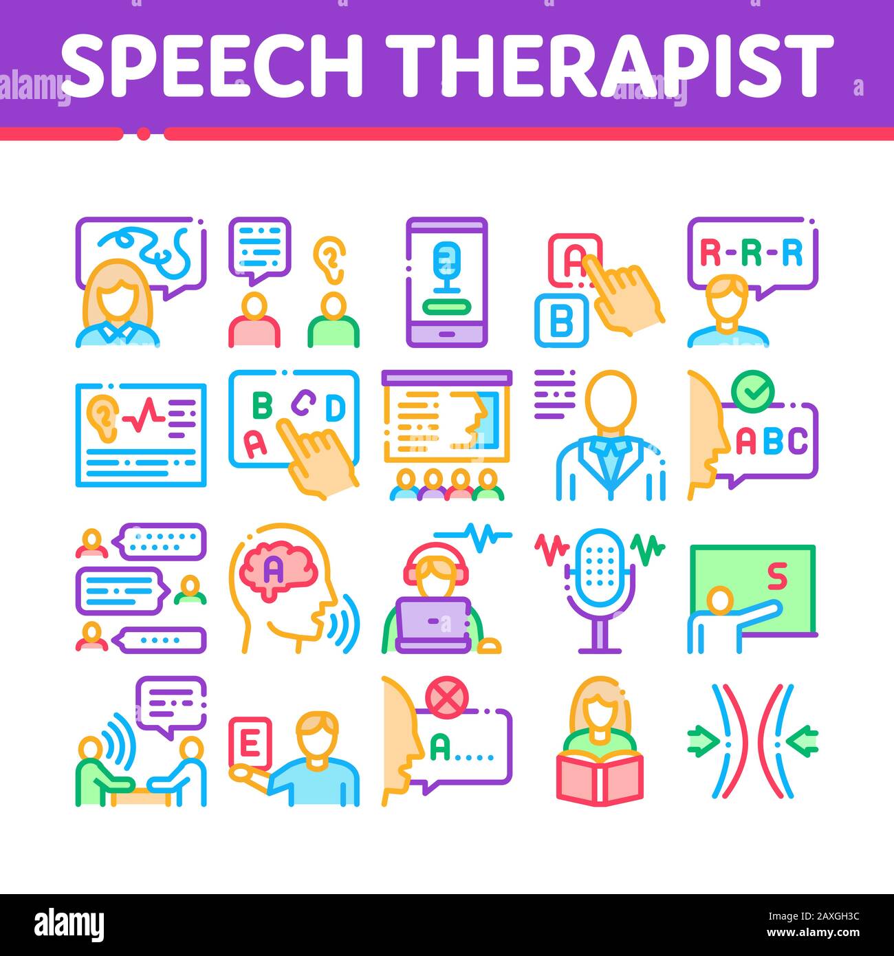 Vocal cords sound Stock Vector Images - Alamy