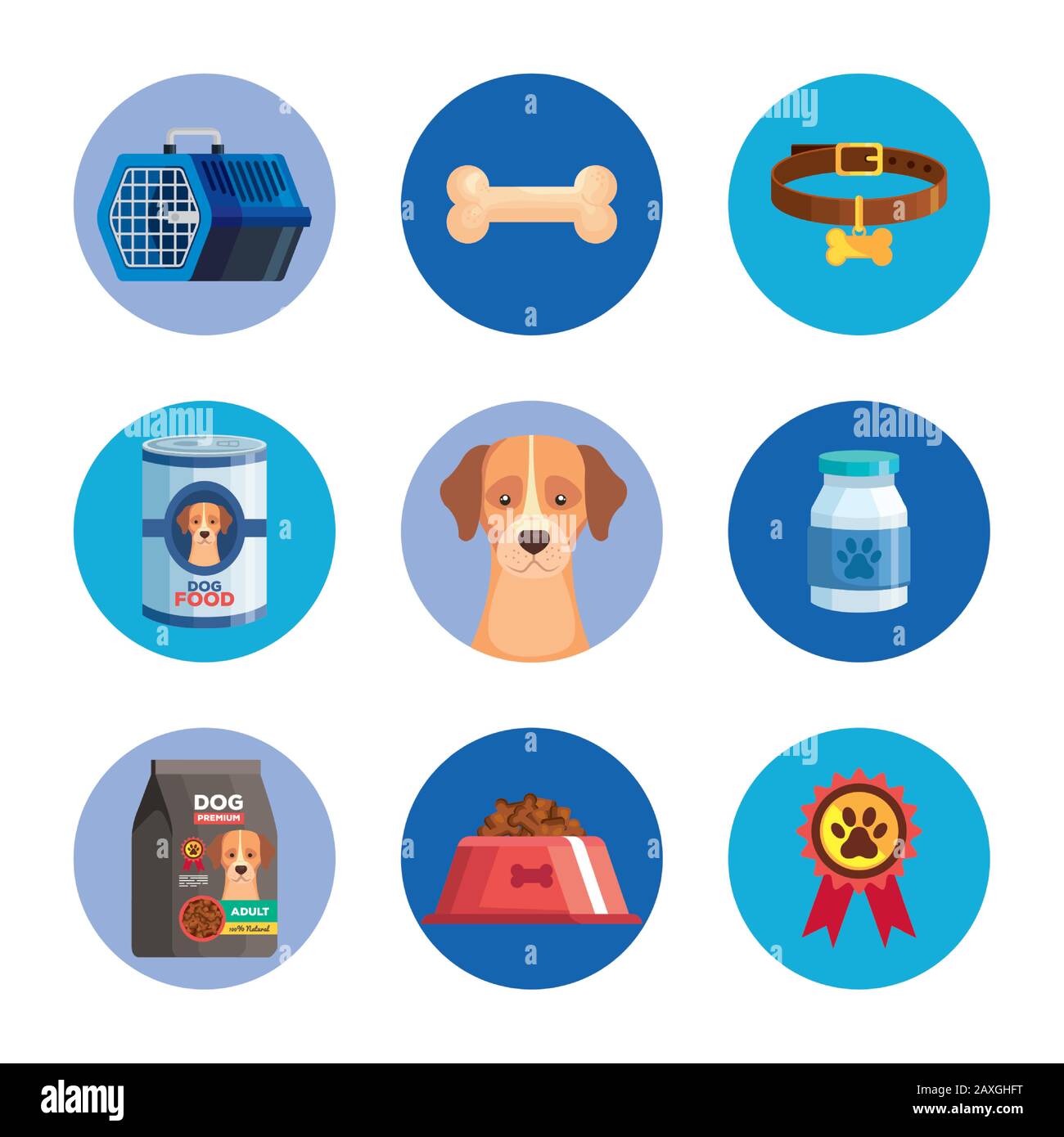 set icons of dog animal Stock Vector Image & Art - Alamy