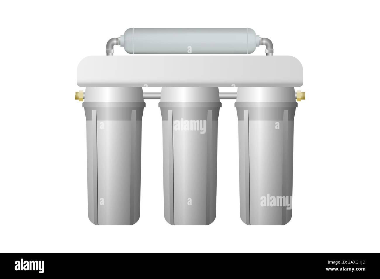 Filter for multi stage water purification. Vector illustration ...
