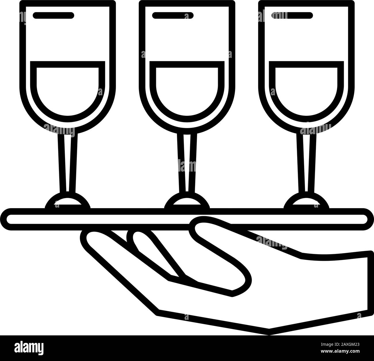 Lifting cup Stock Vector Images - Alamy