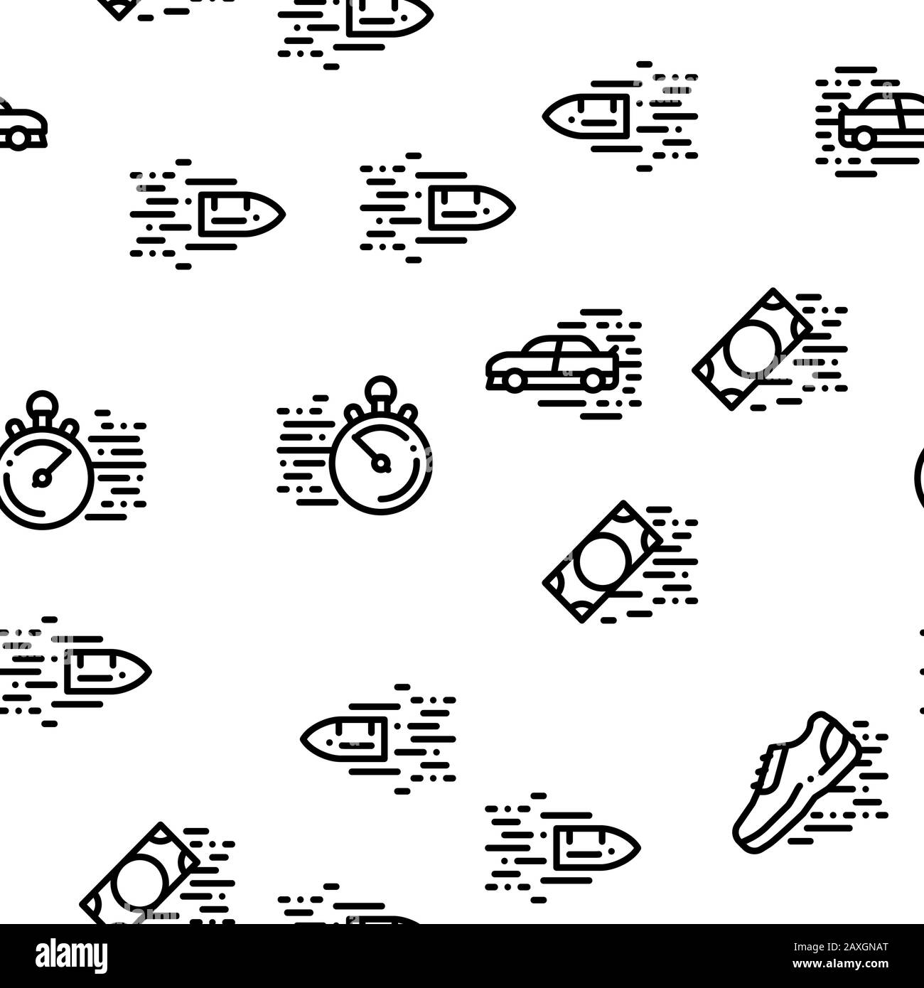 Speed Fast Motion Seamless Pattern Vector Stock Vector Image & Art - Alamy
