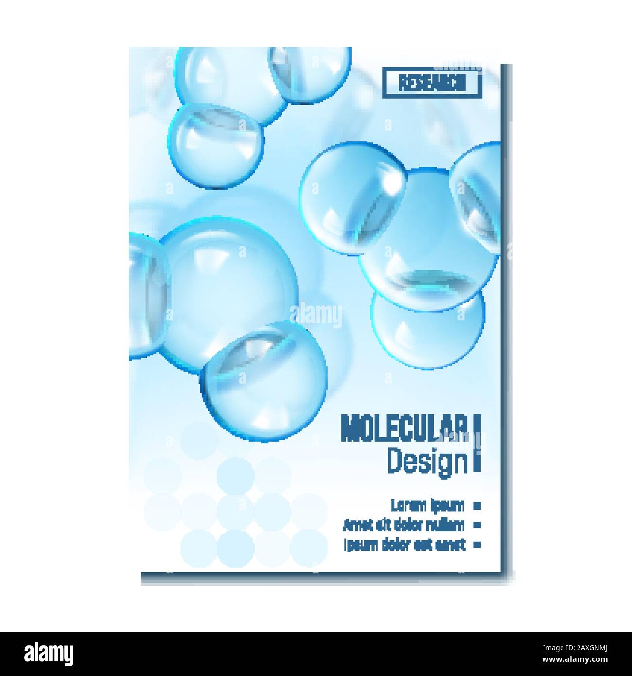 Chemical Molecule Research Advertise Poster Vector Stock Vector Image ...