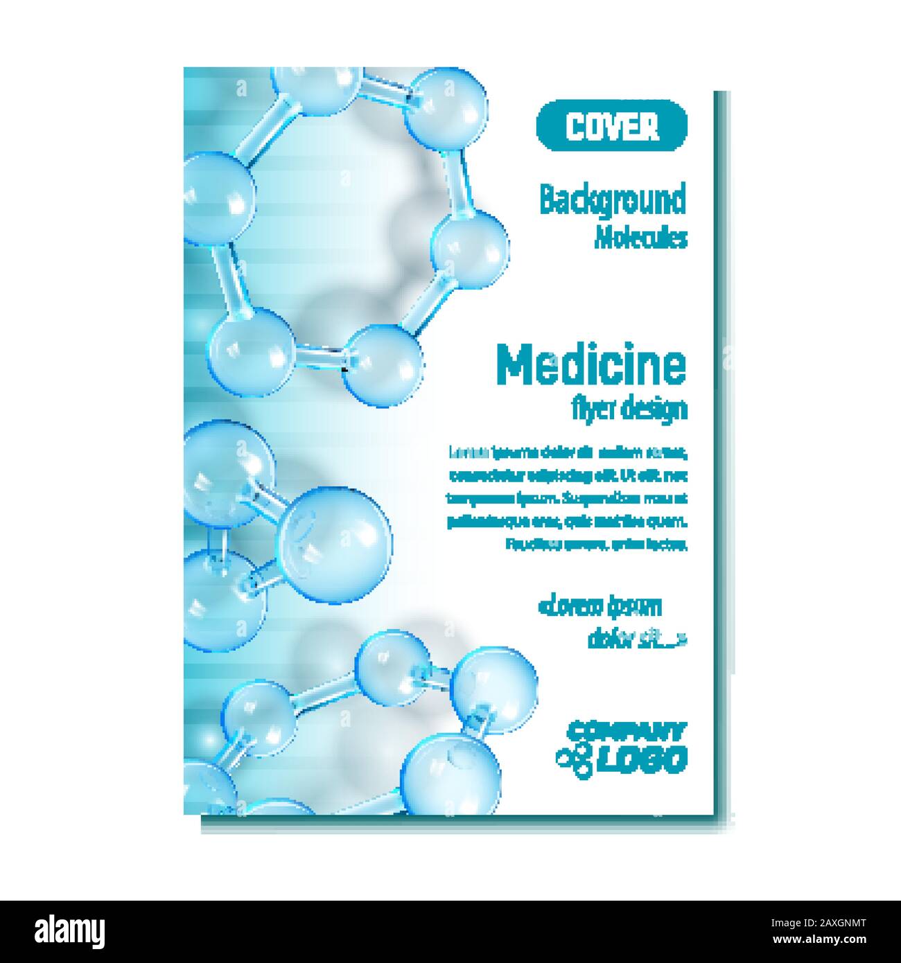 Laboratory Medicine Research Dna Cover Vector Stock Vector Image & Art ...